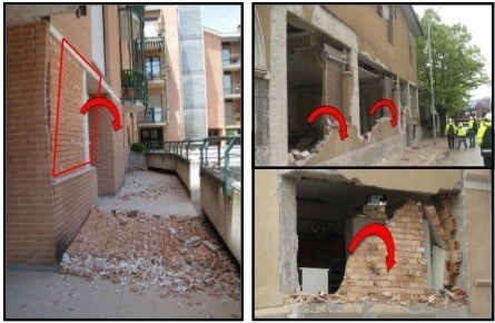 Types of Failures Experienced by Different Construction Materials